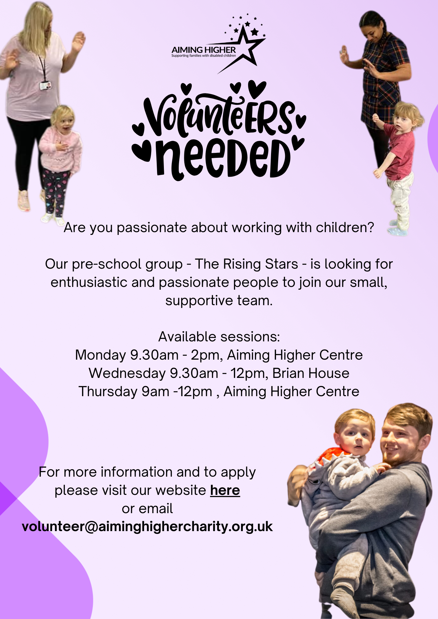 Volunteer – Rising Stars Preschool Support | Aiming Higher